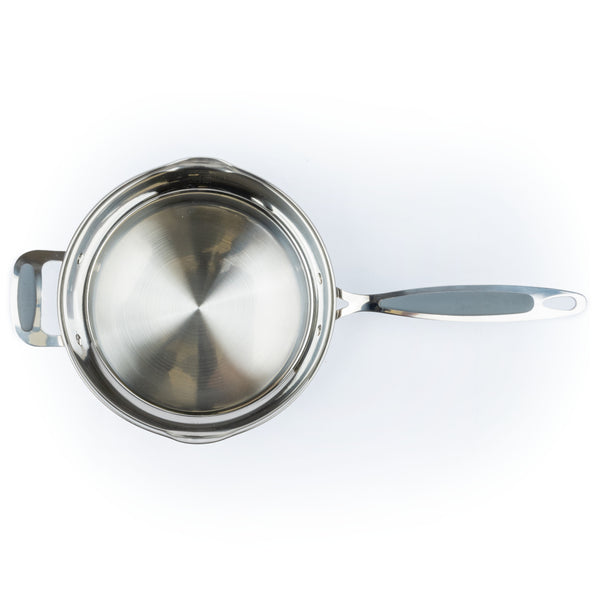 David Burke Stature 4 qt. Sauce Pan with Strain Lid – Chef's Kiss At Home