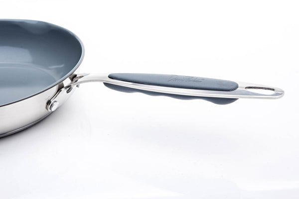 David Burke Stature 9.5 inch Nonstick (Gray Ceramic) Fry Pan w/ Pour S ...